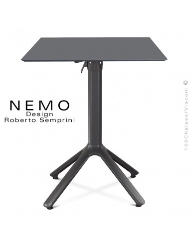 Table design NEMO, pour CHR., piétement colonne centrale, base ...