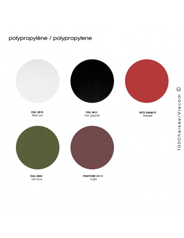 Fauteuil à bascule rocking chair DUNK, assise plastique, piétement ...